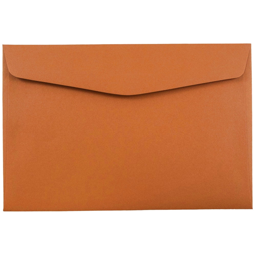 JAM 6 x 9 Booklet Envelopes, Dark Orange, 25/Pack - Walmart.com