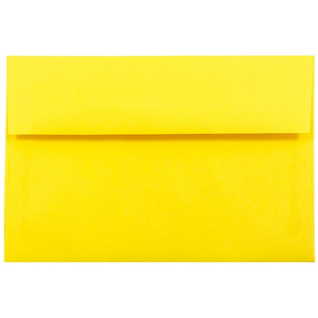 JAM A10 Envelopes, 6 x 9 1/2, Yellow, 50/Pack - Walmart.com