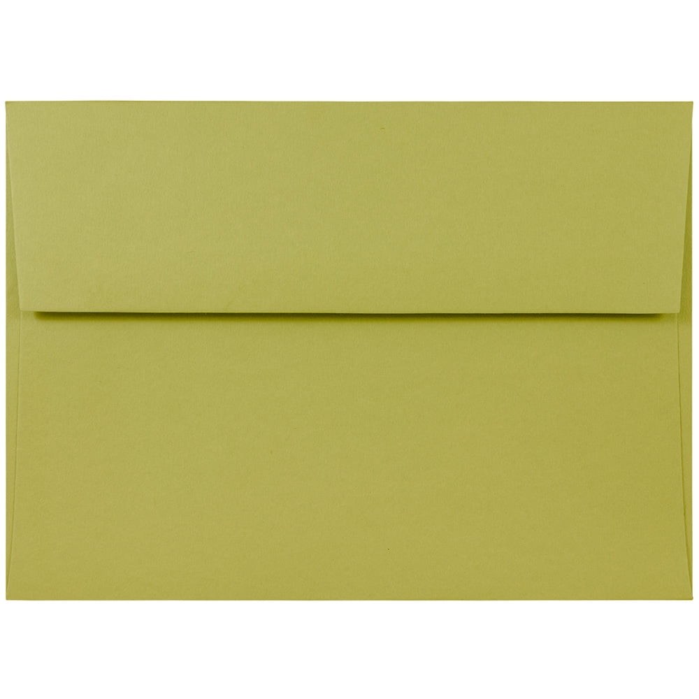 JAM A7 Envelopes, 5 1/4 x 7 1/4, Chartreuse, 50/Pack - Walmart.com