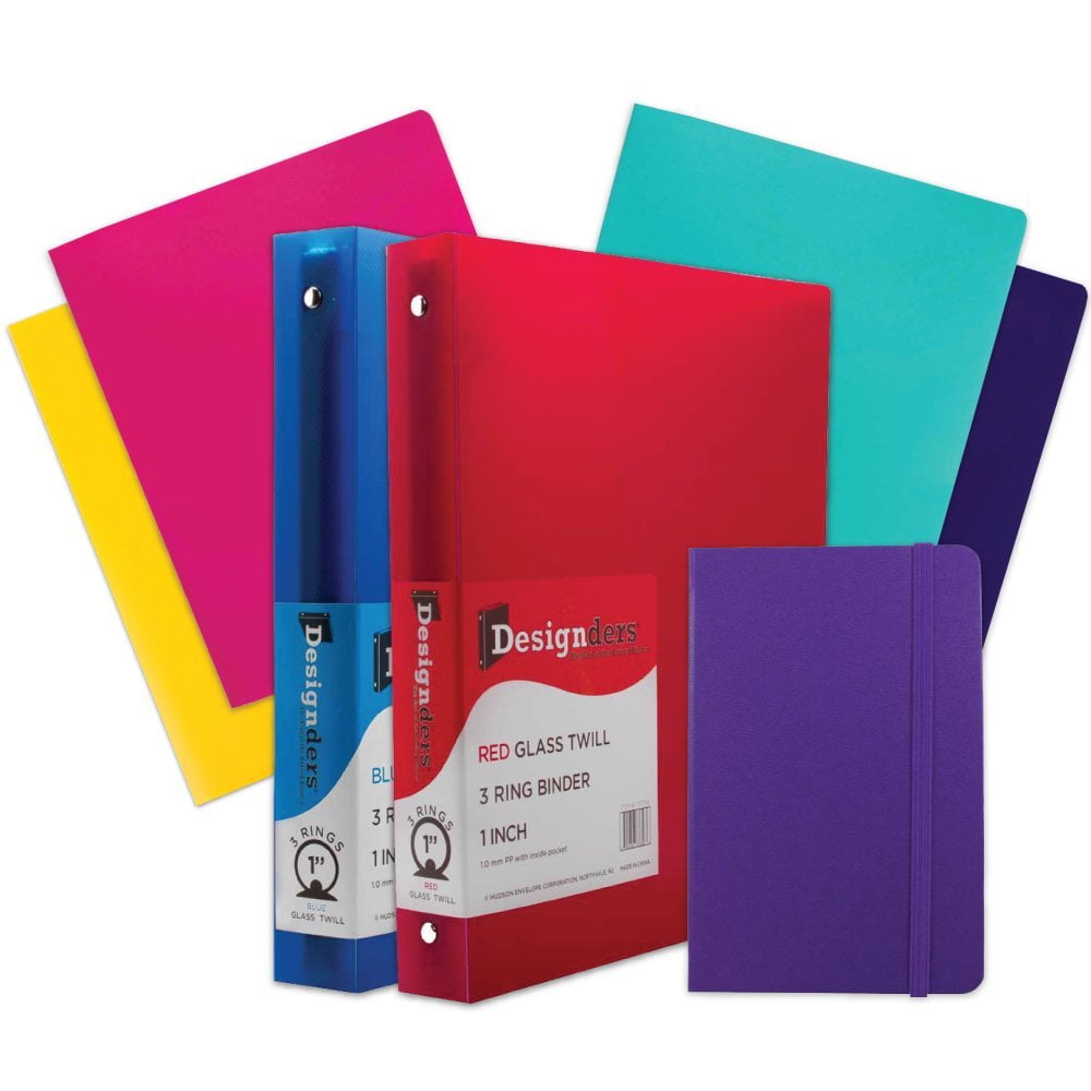 JAM Back To School Assortments, Purple, Heavy Duty Folders (4), 1 inch ...