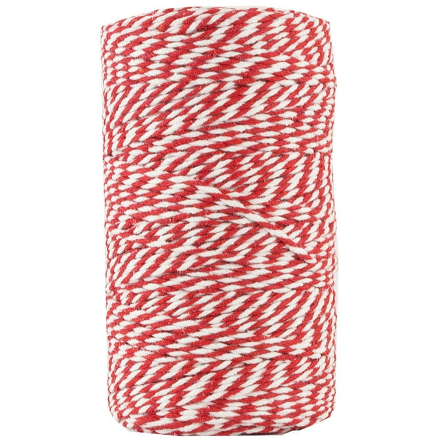 JAM Baker's Twine, 109 Yards, Red & White, 1/Pack - Walmart.com