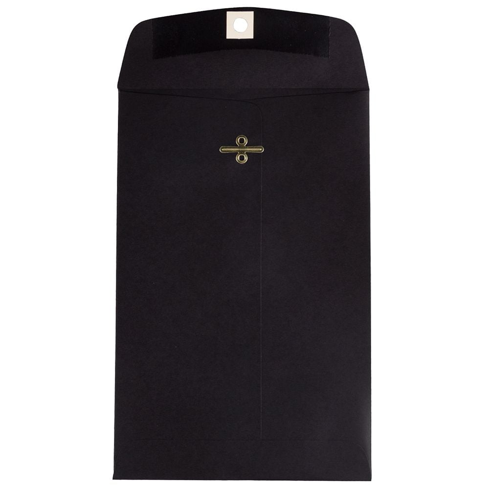 JAM Black Clasp 6 x 9 Open End Envelopes, 50 per Pack - Walmart.com