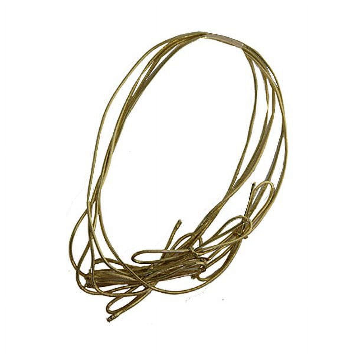JAM Elastic String Ties, Gold Metallic, 50/Pack, Small, 10" Loop ...