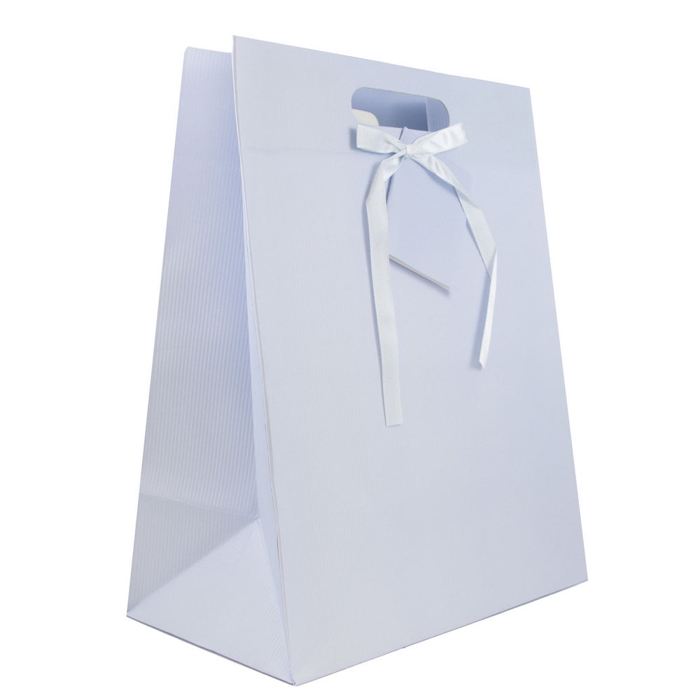 JAM Gift Bag, 8x10x4, Light Blue Pinstripe, 1/Pack, Medium - Walmart.com