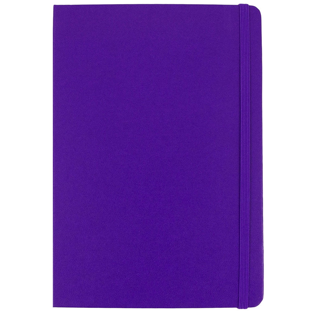 JAM Hardcover Notebook with Elastic Band, 1/Pack, Purple, Large, 5 7/8 ...