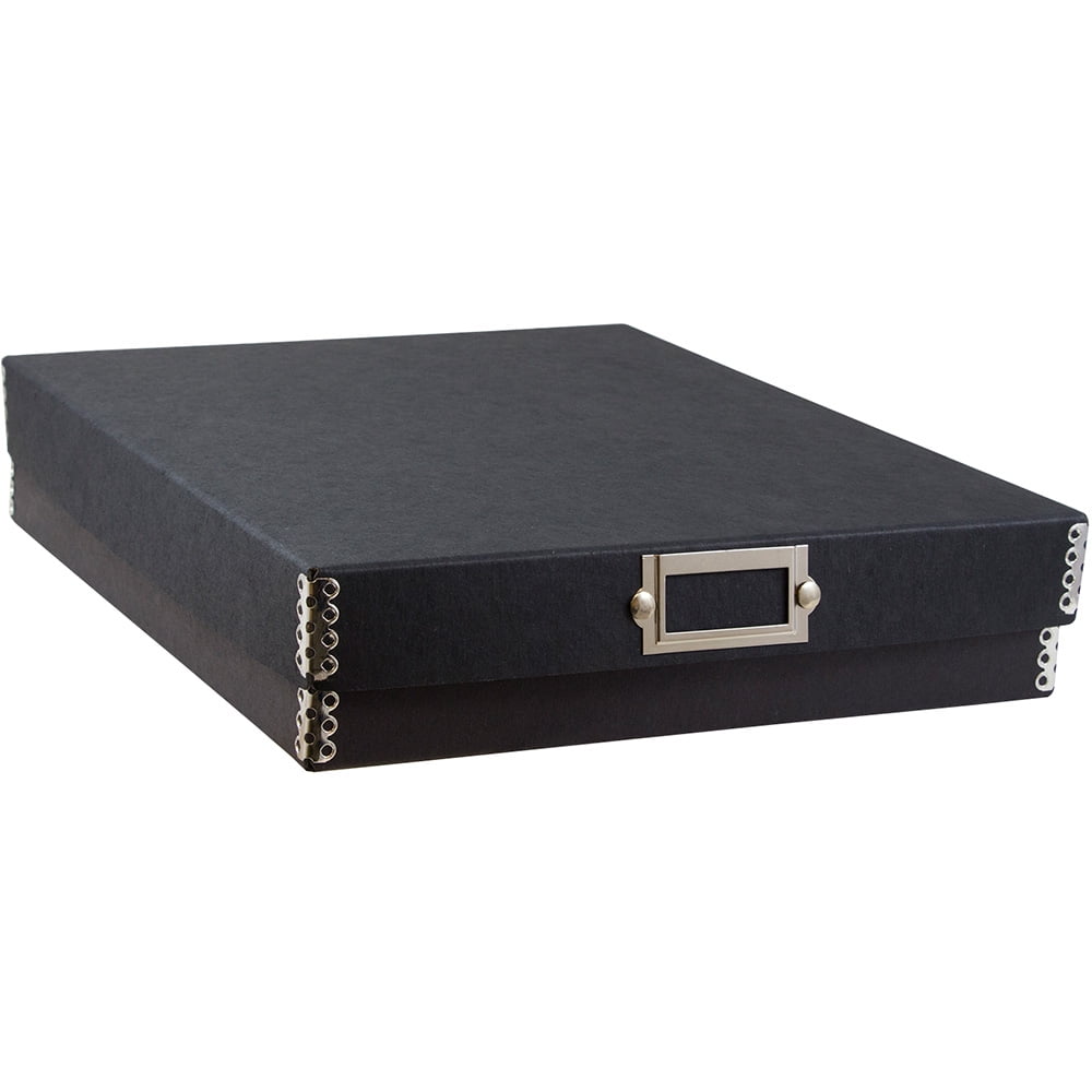 JAM Letter File Box, 12x9.5x2.25, Black Kraft, 1/Pack - Walmart.com