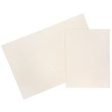 JAM Linen Two Pocket Folders, Ivory, 100/Pack - Walmart.com