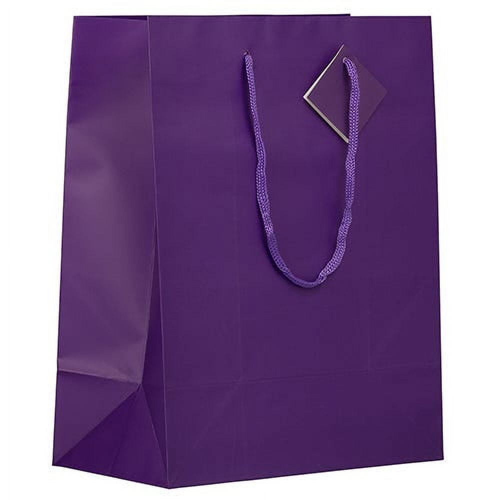 JAM Matte Gift Bag, 10 x 13 x 5, Purple, 1/Pack, Large - Walmart.com