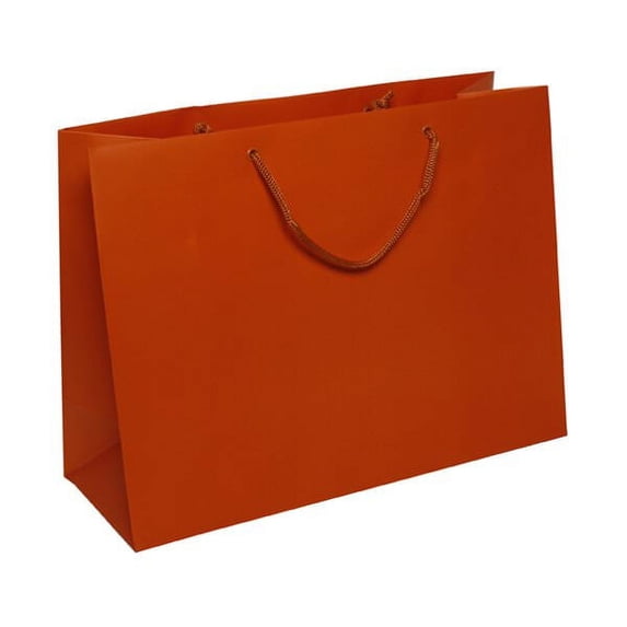 JAM Matte Gift Bag, 16 x 12 x 6, Orange, 1/Pack, X, Large Horizontal ...