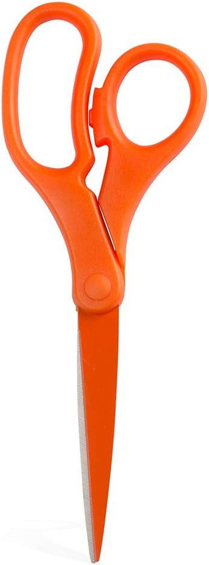 JAM PAPER Multi-Purpose Precision Scissors - 8 Inch - Orange ...