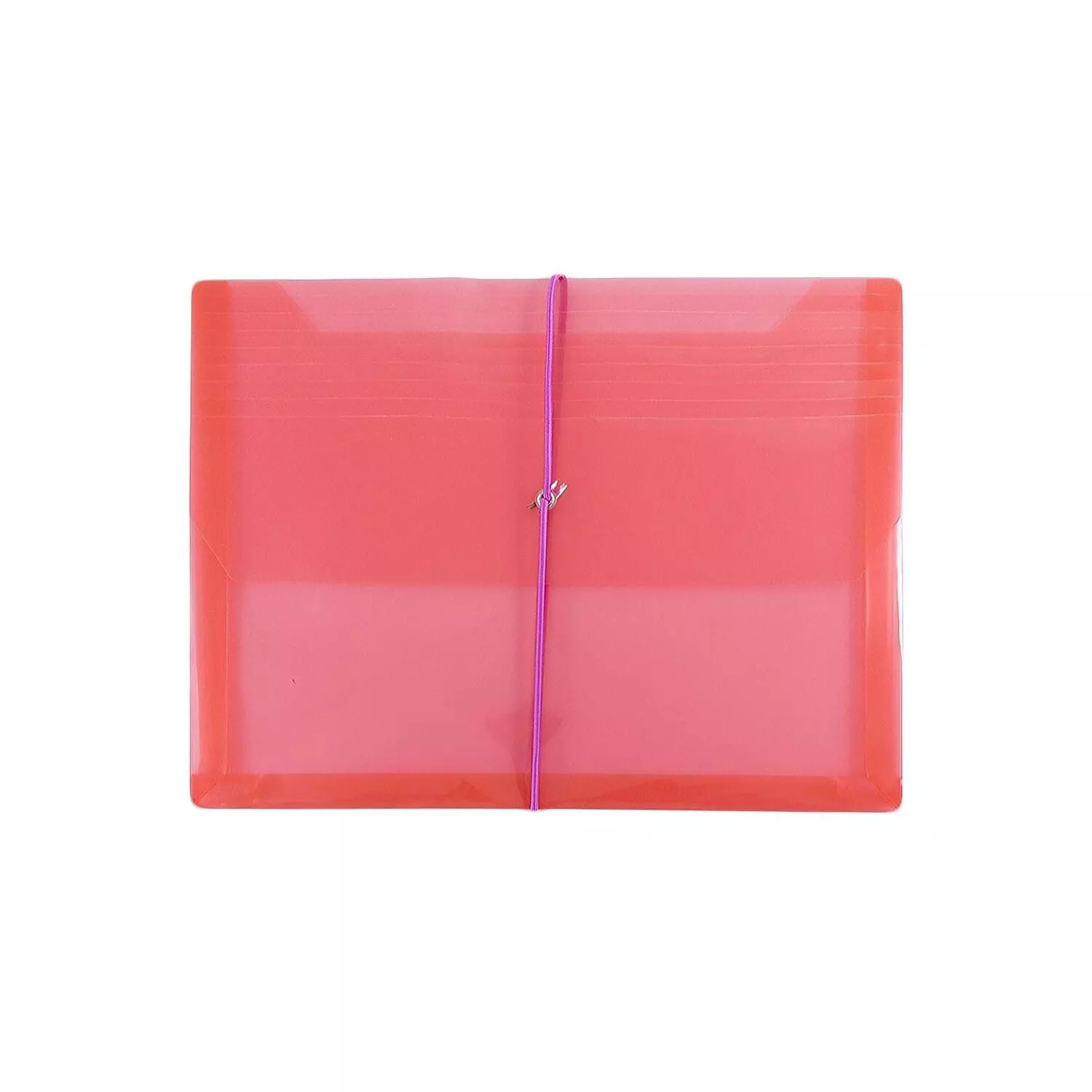 JAM PAPER Plastic Expansion Envelopes with Elastic Band Closure Letter ...