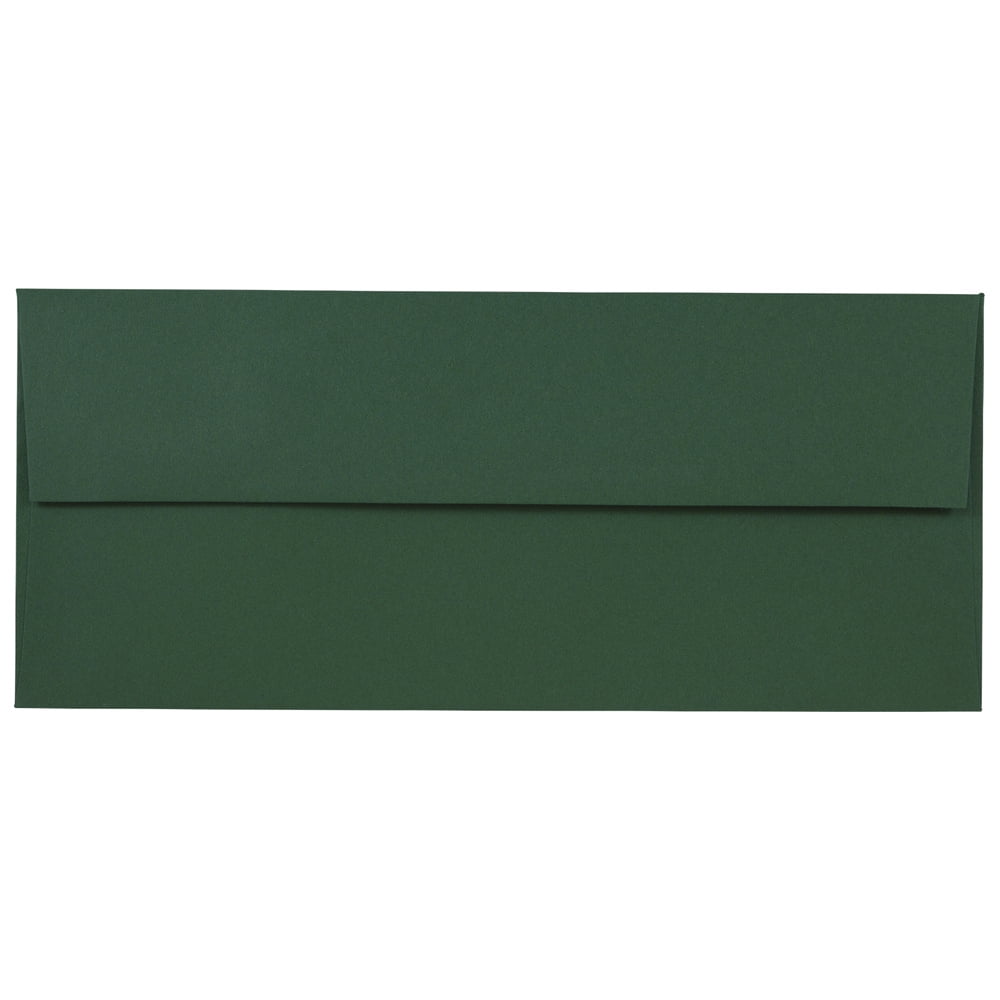 JAM Paper #10 Envelopes, 4 1/8 x 9 1/2, Dark Green, 1000/Carton ...