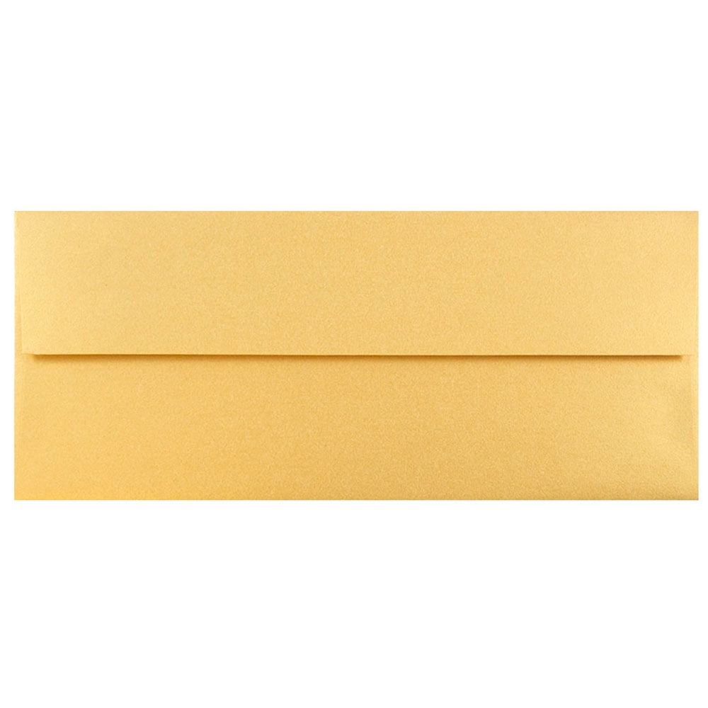 JAM Paper #10 Envelopes, 4 1/8 x 9 1/2, Gold Metallic, 50 per Pack ...