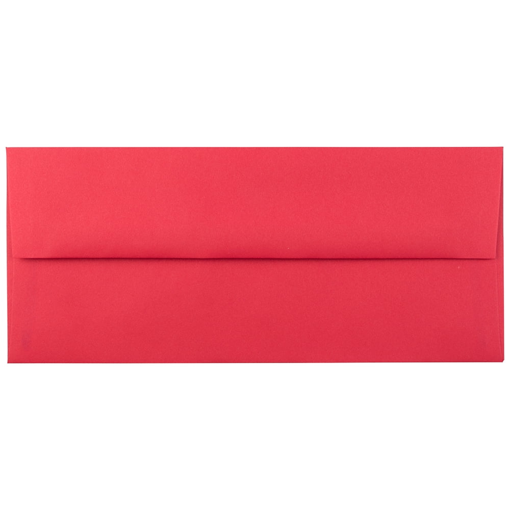 JAM Paper #10 Envelopes, 4 1/8 x 9 1/2, Red, 50 per Pack - Walmart.com