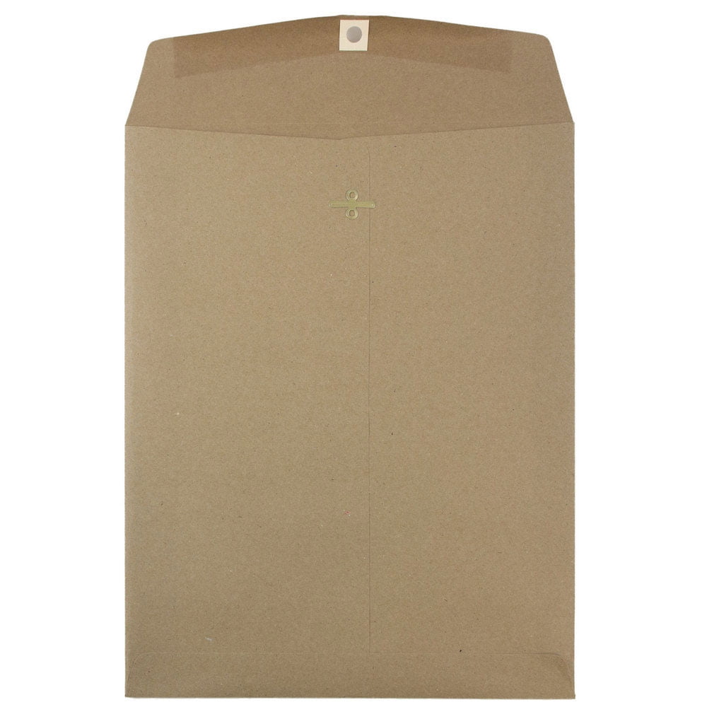 JAM Paper 10 x 13 Clasp Envelopes, Brown Kraft, 50/Pack - Walmart.com