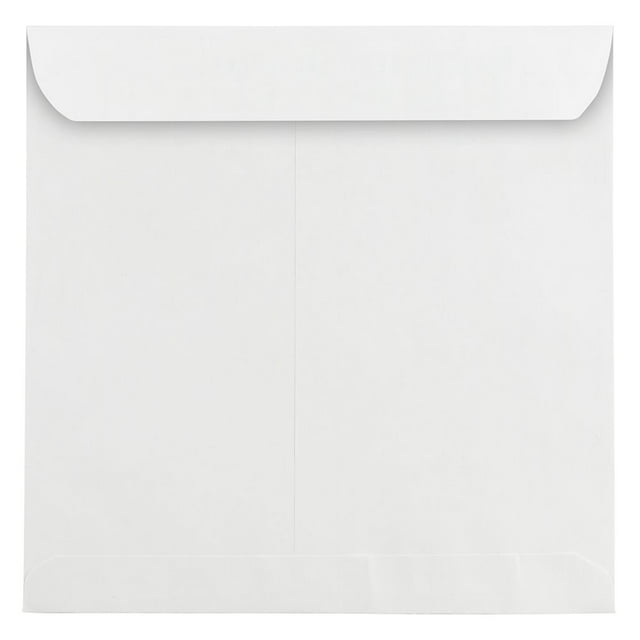 JAM Paper 11 1/2 x 11 1/2 Large Square Invitation Envelopes, White, 25 ...