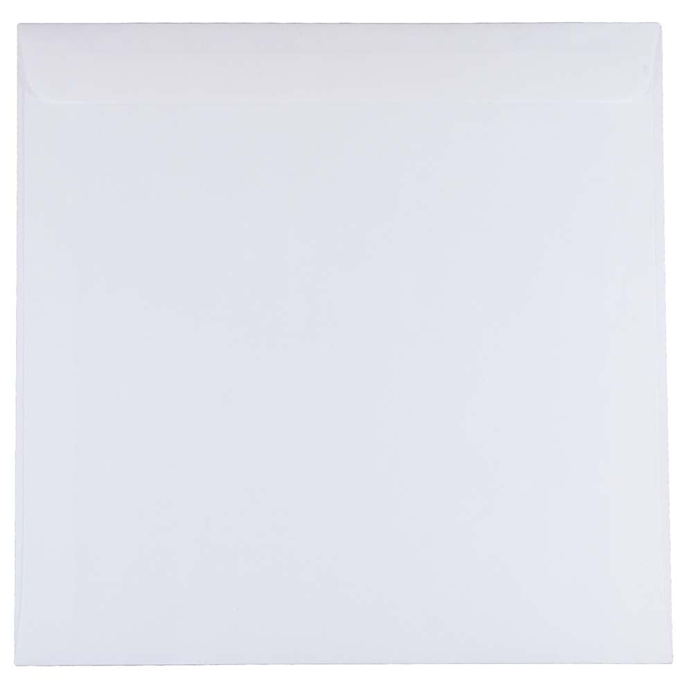 JAM Paper 11.5 x 11.5 Large Square Invitation Envelopes, White, Bulk ...