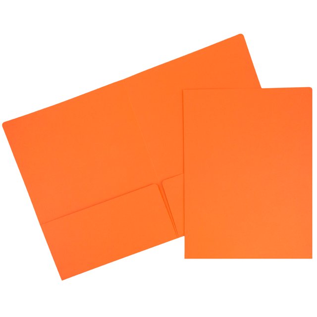 JAM Paper 2 Pocket Matte Cardstock Paper School Presentation Folder ...