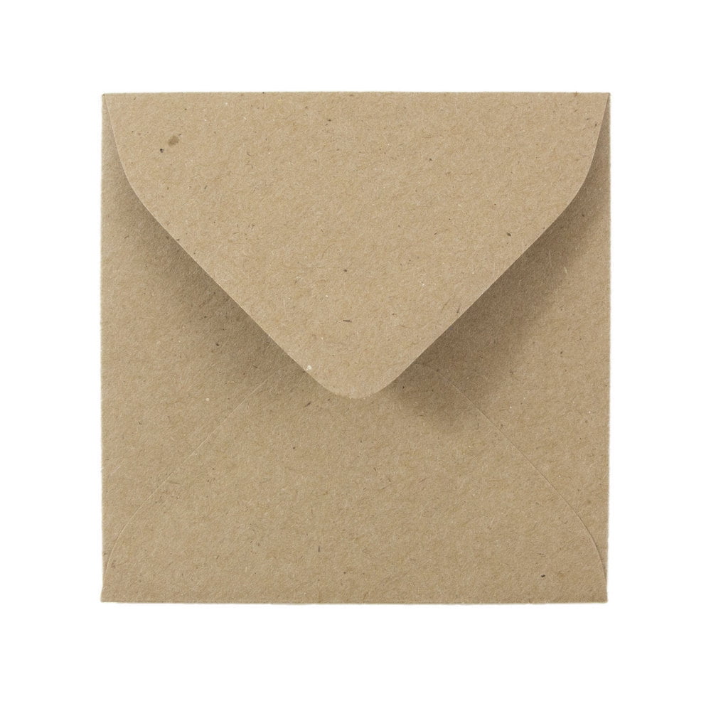 Brown Kraft Square Envelopes 3.1x3.1, 1000/Carton for Business ...