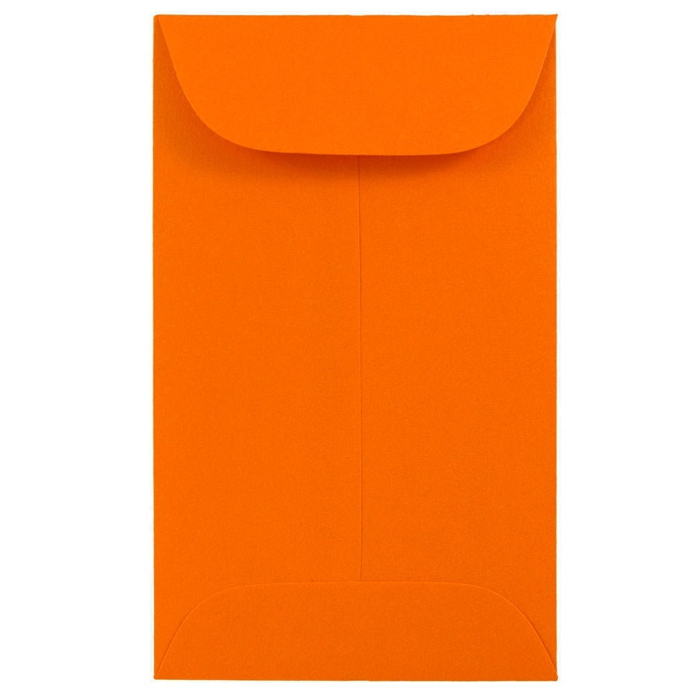 JAM Paper #3 Coin Envelopes, 2.5x4.25, Orange, 500/Box - Walmart.com