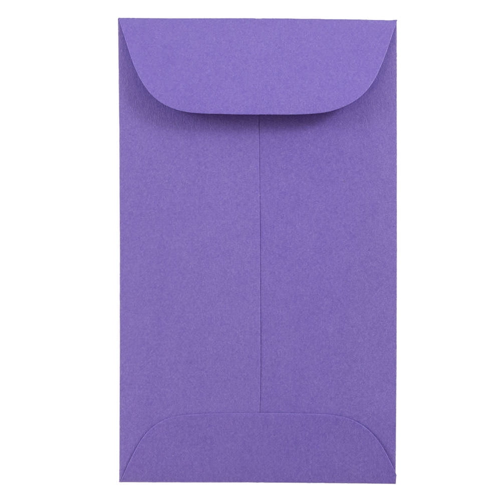 JAM Paper #3 Coin Envelopes, 2.5x4.25, Violet, 50/Pack - Walmart.com