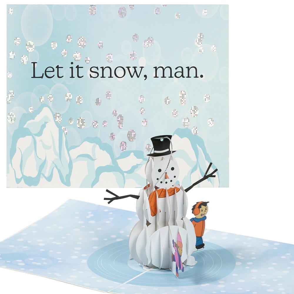 JAM Paper 3D Pop Up Greeting Cards, 5 x 7 inches, Snowman, 1 Card ...