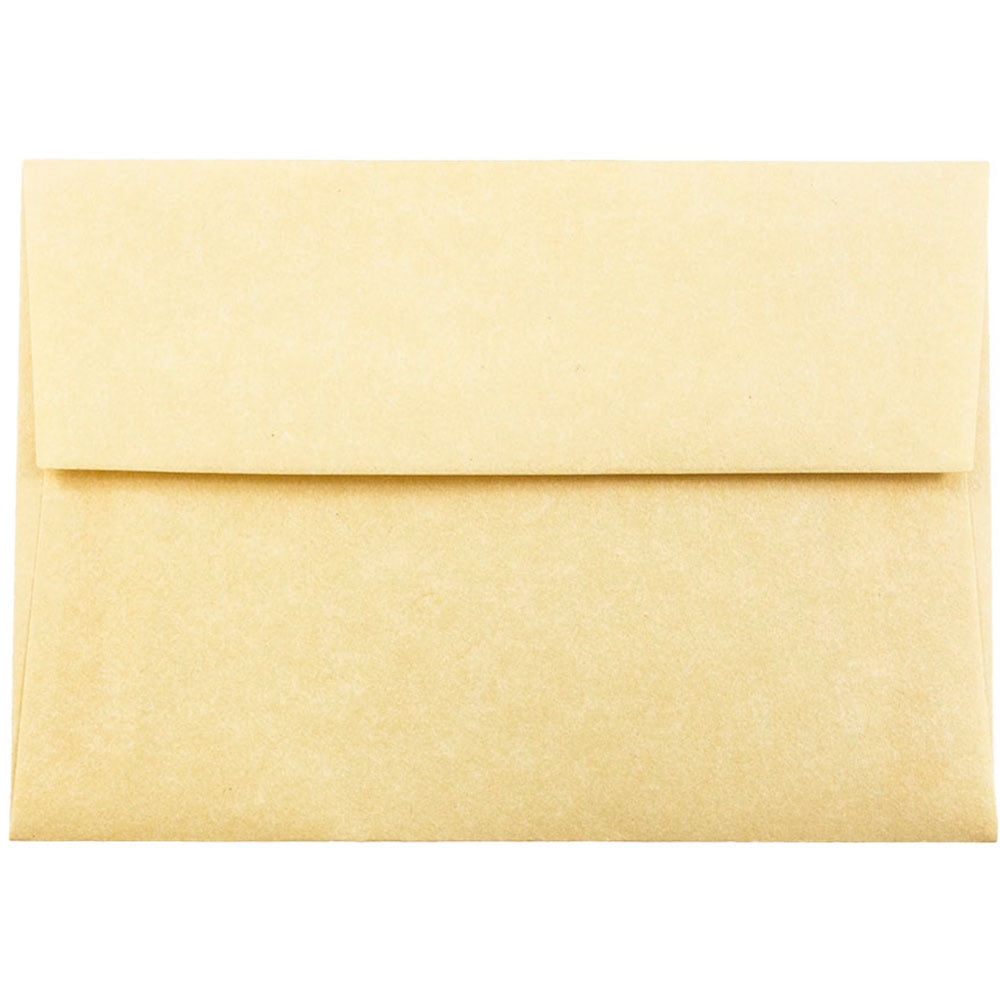 JAM Paper 4Bar A1 Envelopes, 3 5/8 x 5 1/8, Gold Parchment, 25/Pack ...
