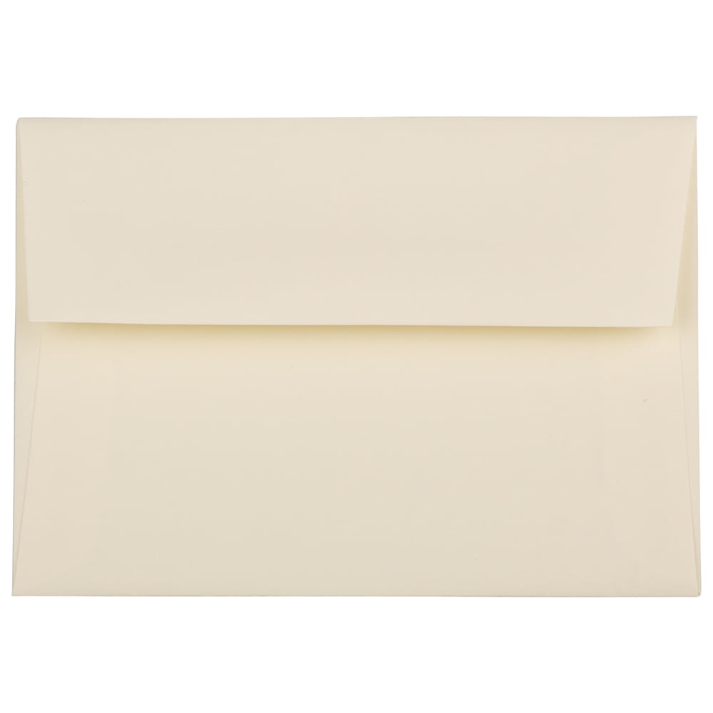 JAM Paper 4Bar A1 Envelopes, 3 5/8 x 5 1/8, Ivory Laid, 25/Pack ...