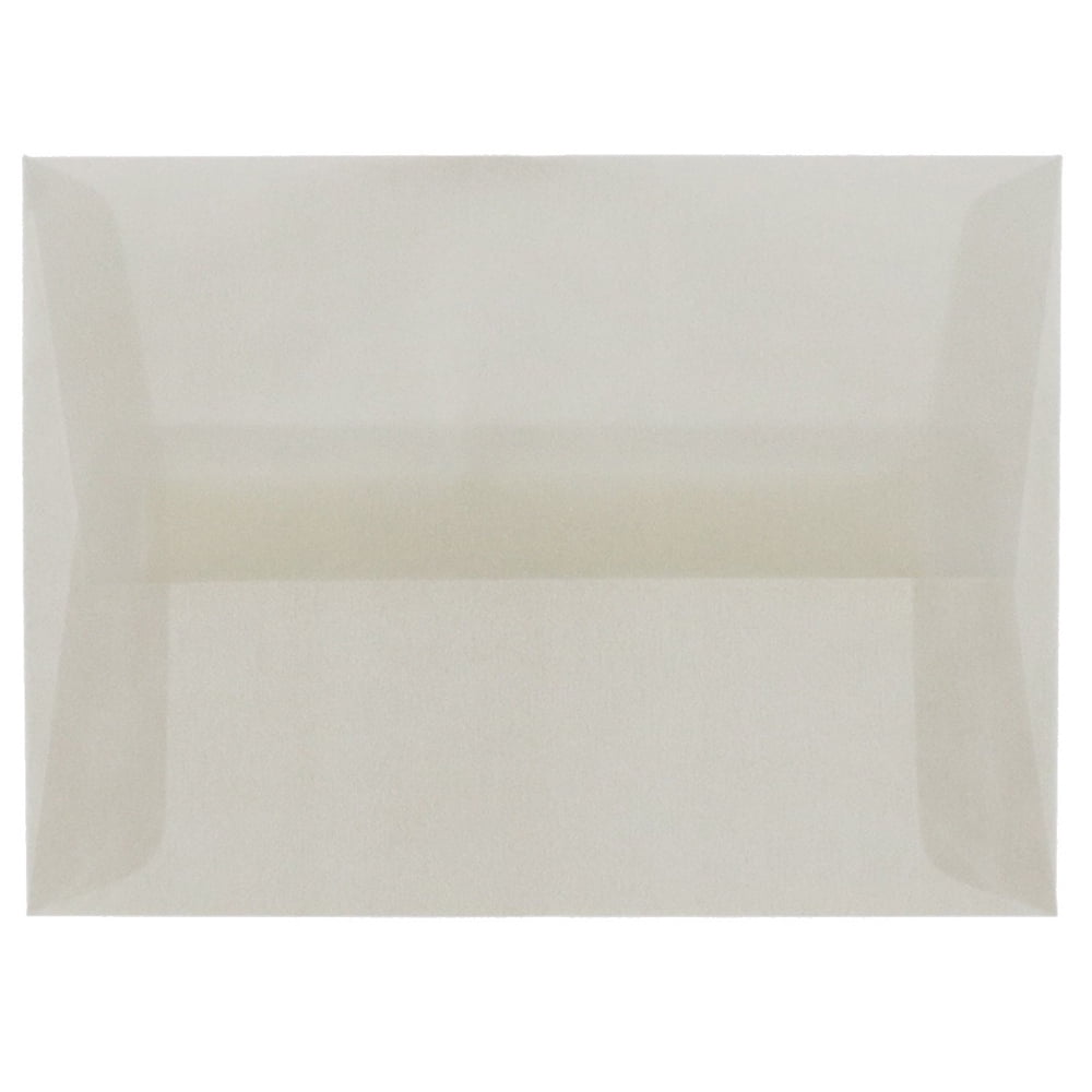 JAM Paper 4Bar Translucent Envelopes, 3 5/8 x 5 1/8, Platinum White, 25 ...