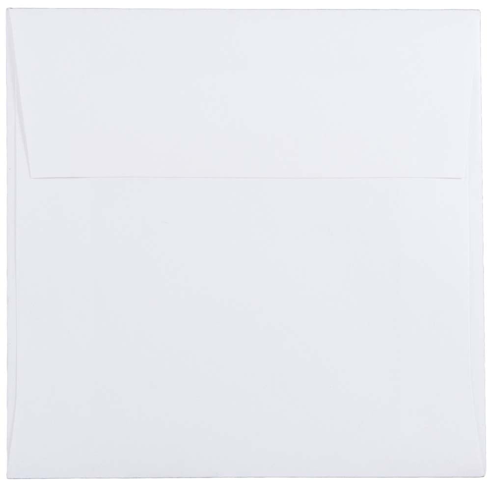 JAM Paper 5 1/2 x 5 1/2 Square Invitation Envelopes, White, 25 per Pack ...