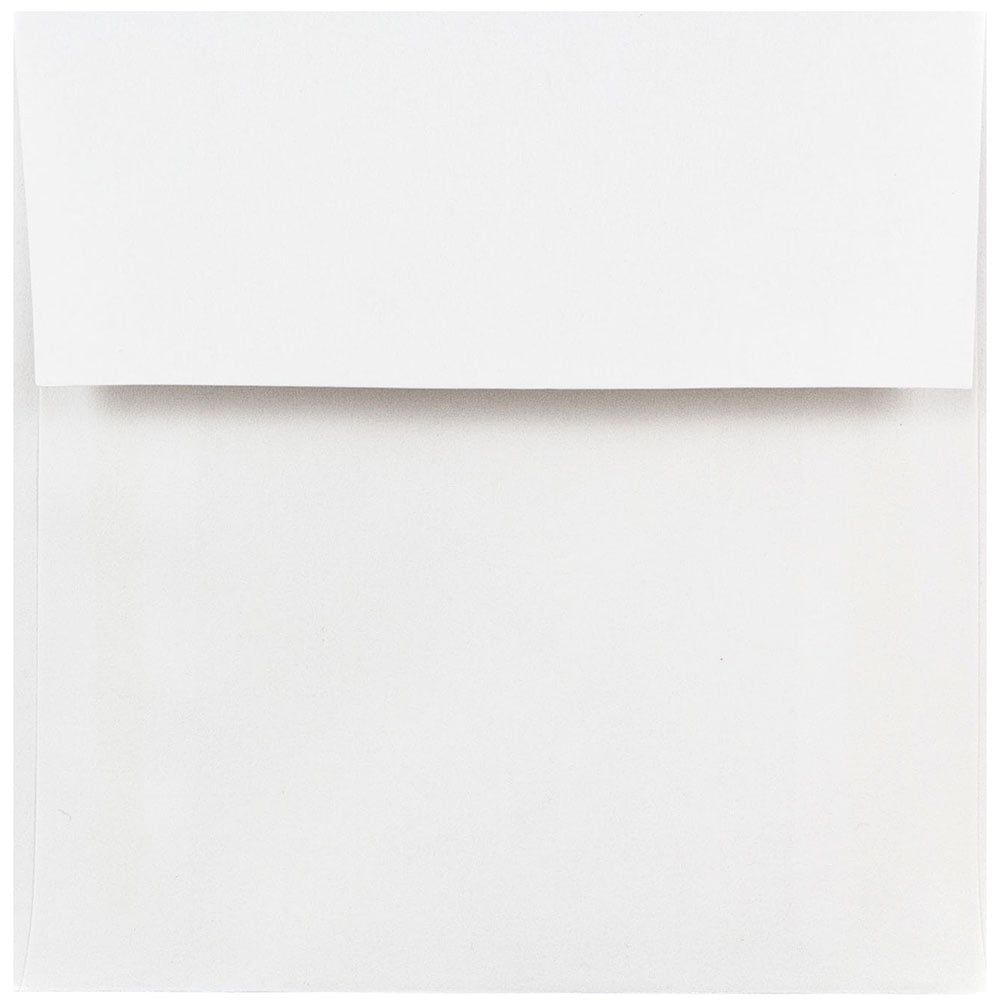 JAM Paper 5 x 5 Square Invitation Envelopes, White, Bulk 1000/Carton ...