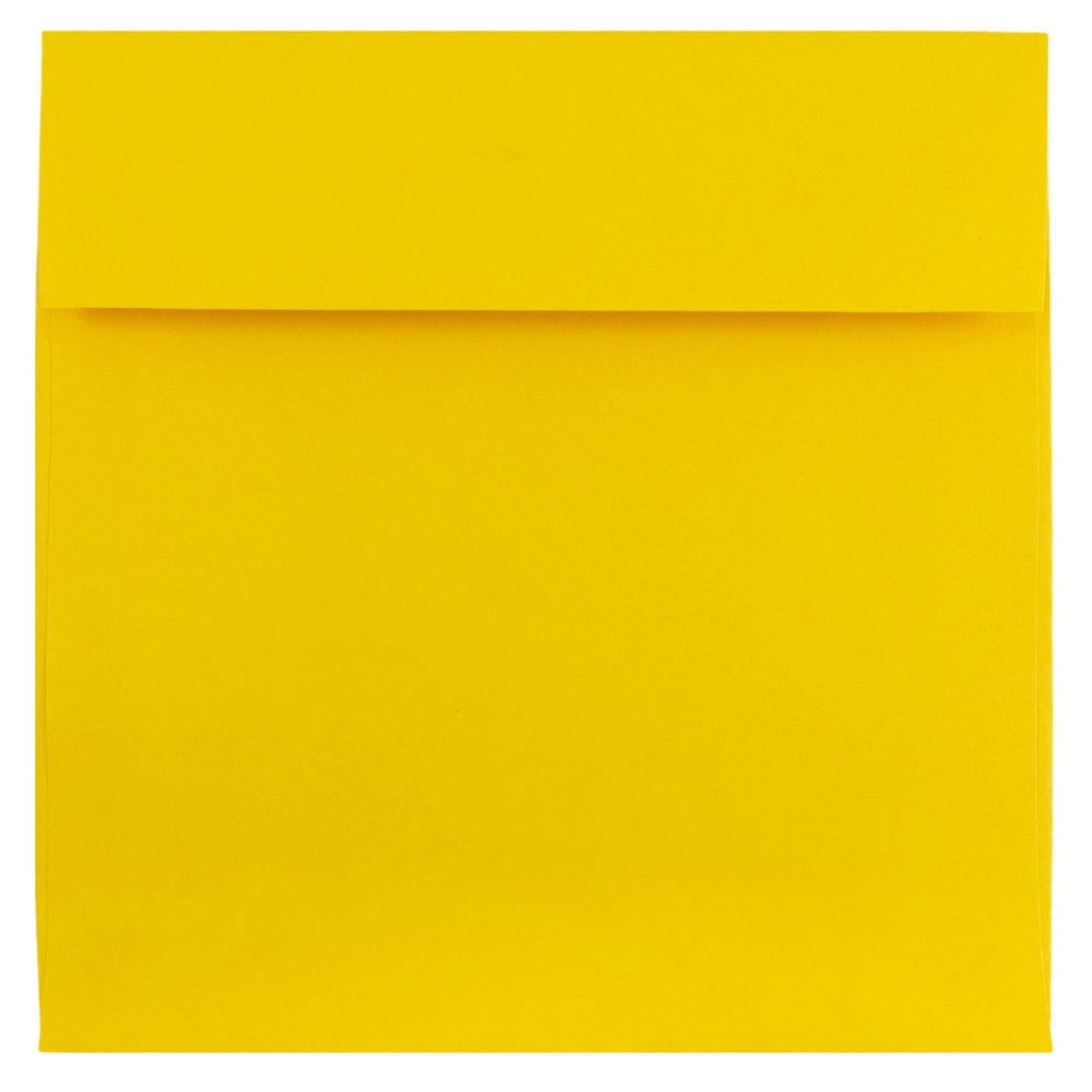 JAM Paper 6.5 x 6.5 Envelopes, Yellow Metallic, 250/Pack - Walmart.com
