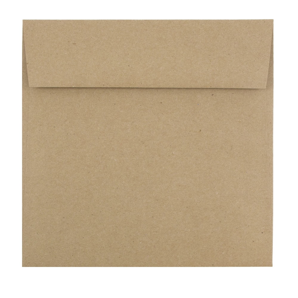 JAM Paper 6.5 x 6.5 Square Envelopes, Brown Kraft, 50/Pack - Walmart.com