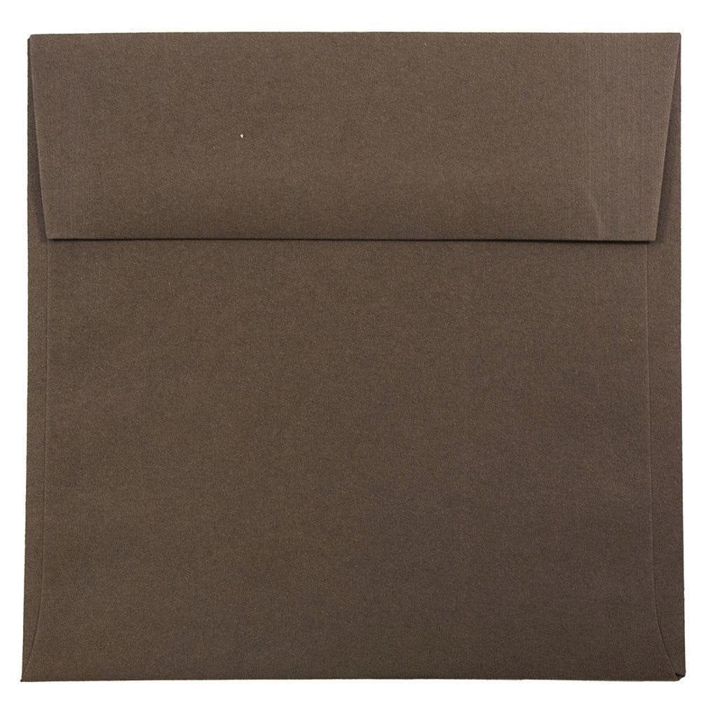 JAM Paper 6.5 x 6.5 Square Envelopes, Dark Brown, 25/Pack - Walmart.com