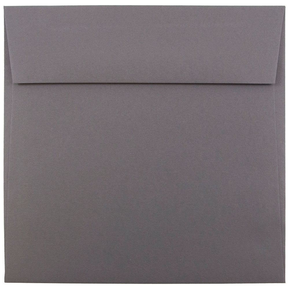 JAM Paper 6.5 x 6.5 Square Envelopes, Dark Gray, 1000/Carton - Walmart.com