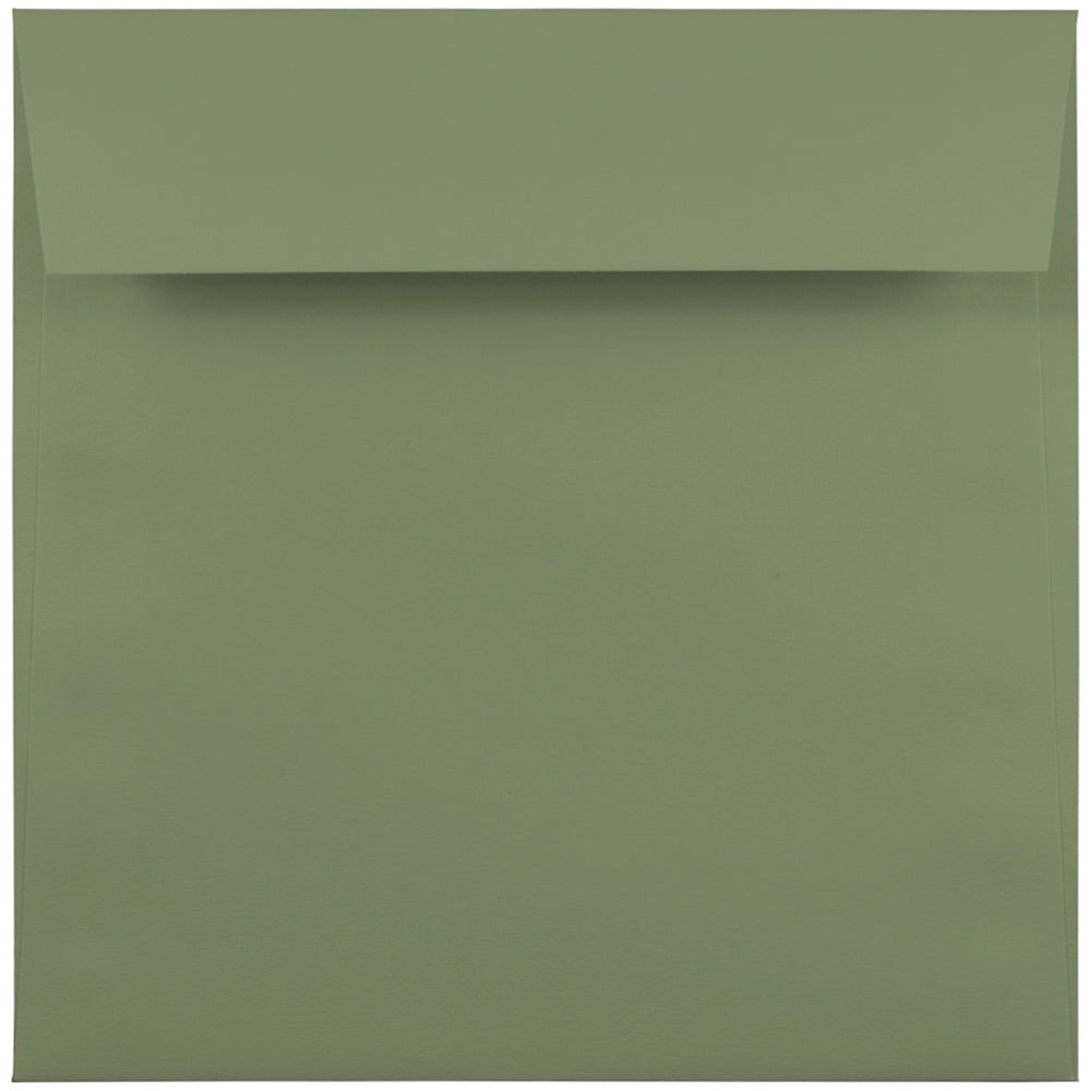 JAM Paper 6.5 x 6.5 Square Envelopes, Olive Green, 25/Pack - Walmart.com