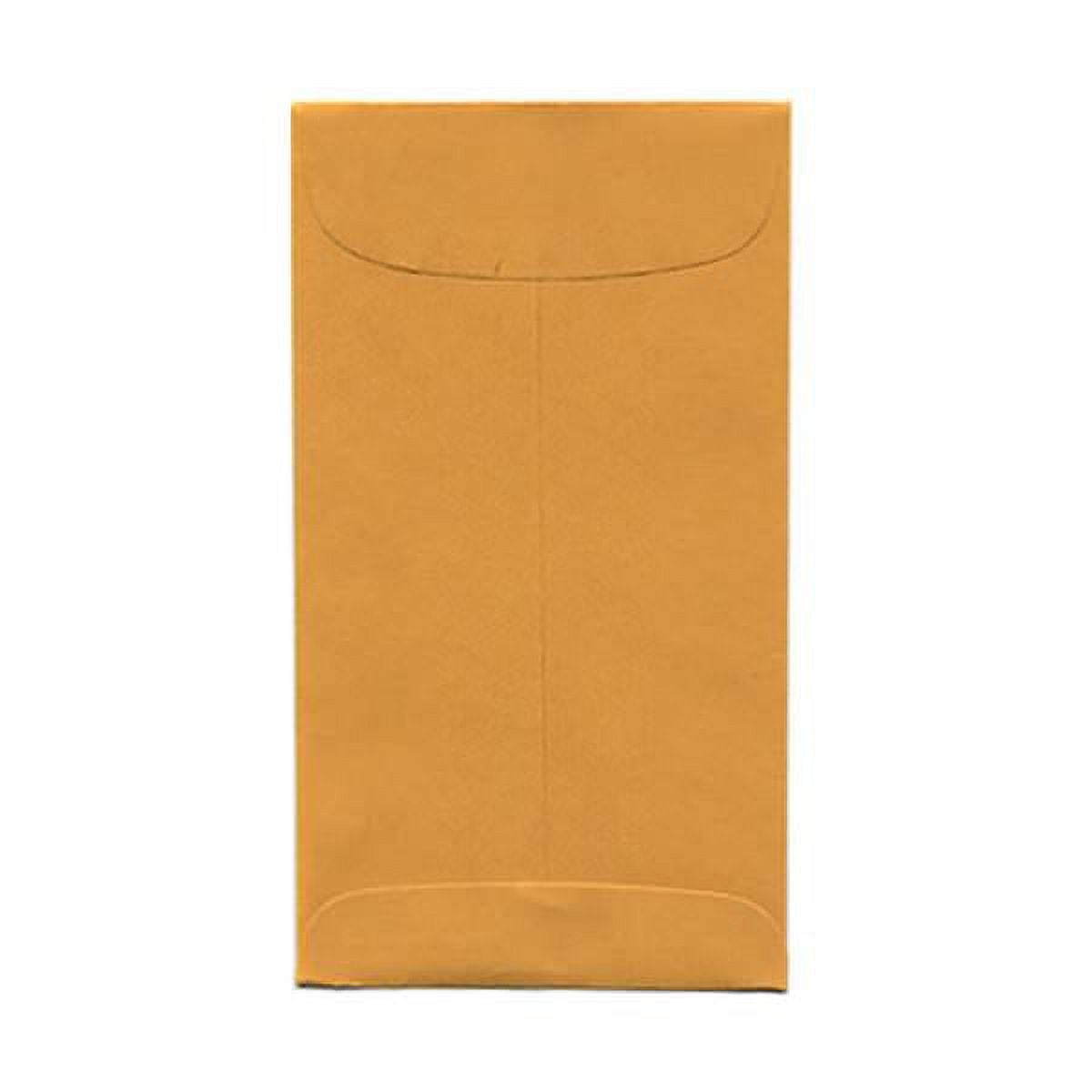 JAM Paper #6 Coin Envelopes, 3 3/8 x 6, Brown Kraft Manila, 1000/Carton ...