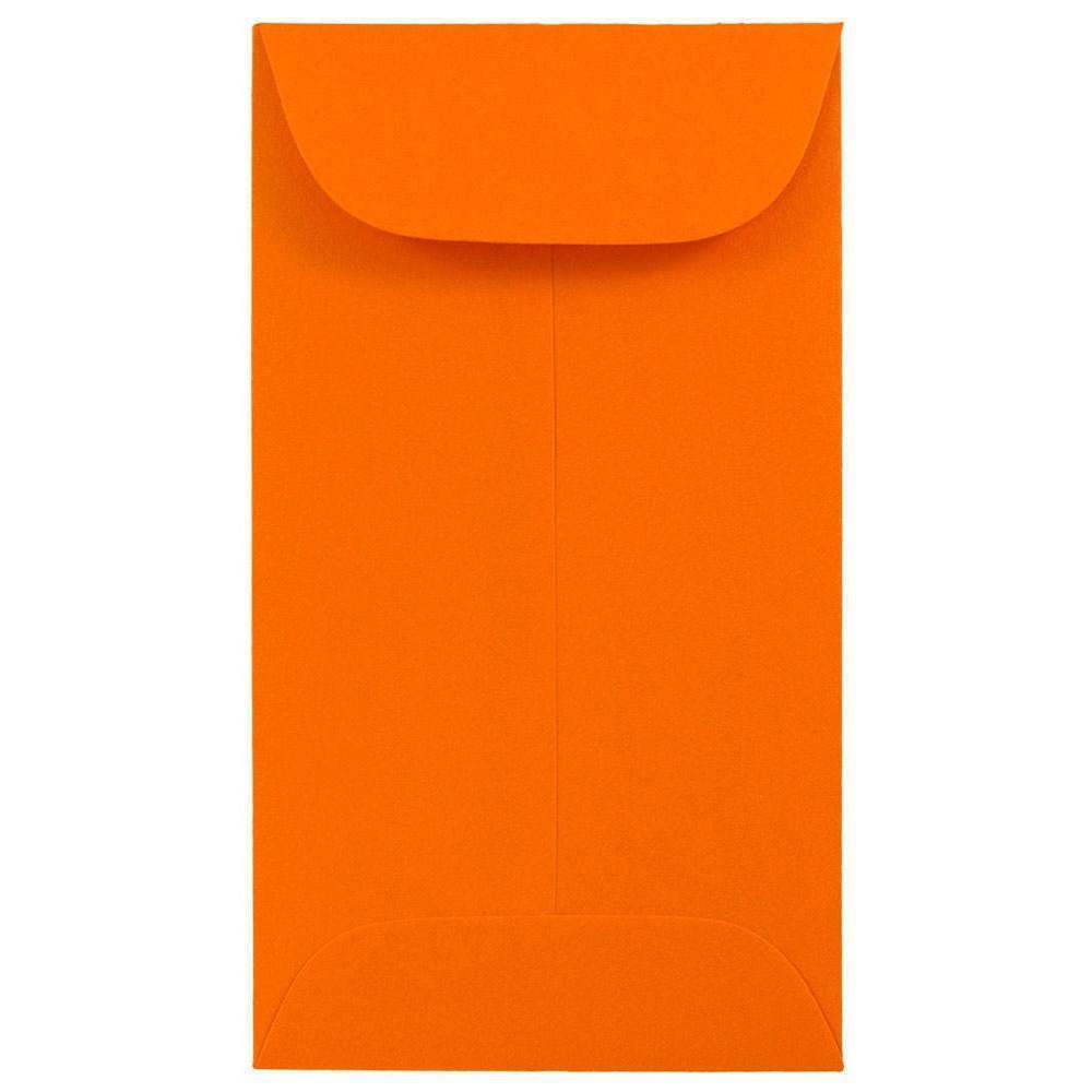 JAM Paper #6 Coin Envelopes, 3 3/8 x 6, Orange, 1000/Carton - Walmart.com