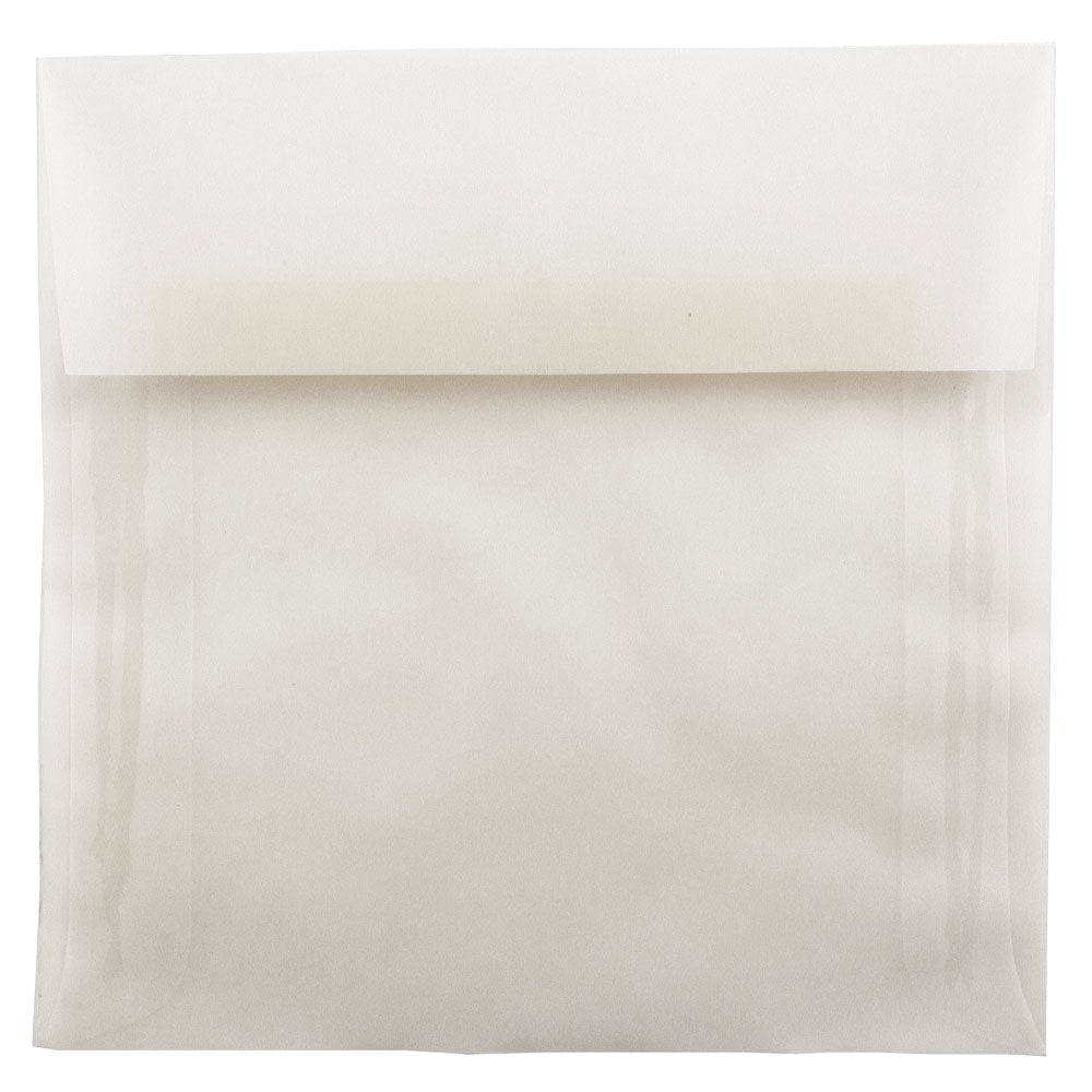 JAM Paper 6 x 6 Translucent Envelopes, Clear, 250/Pack - Walmart.com