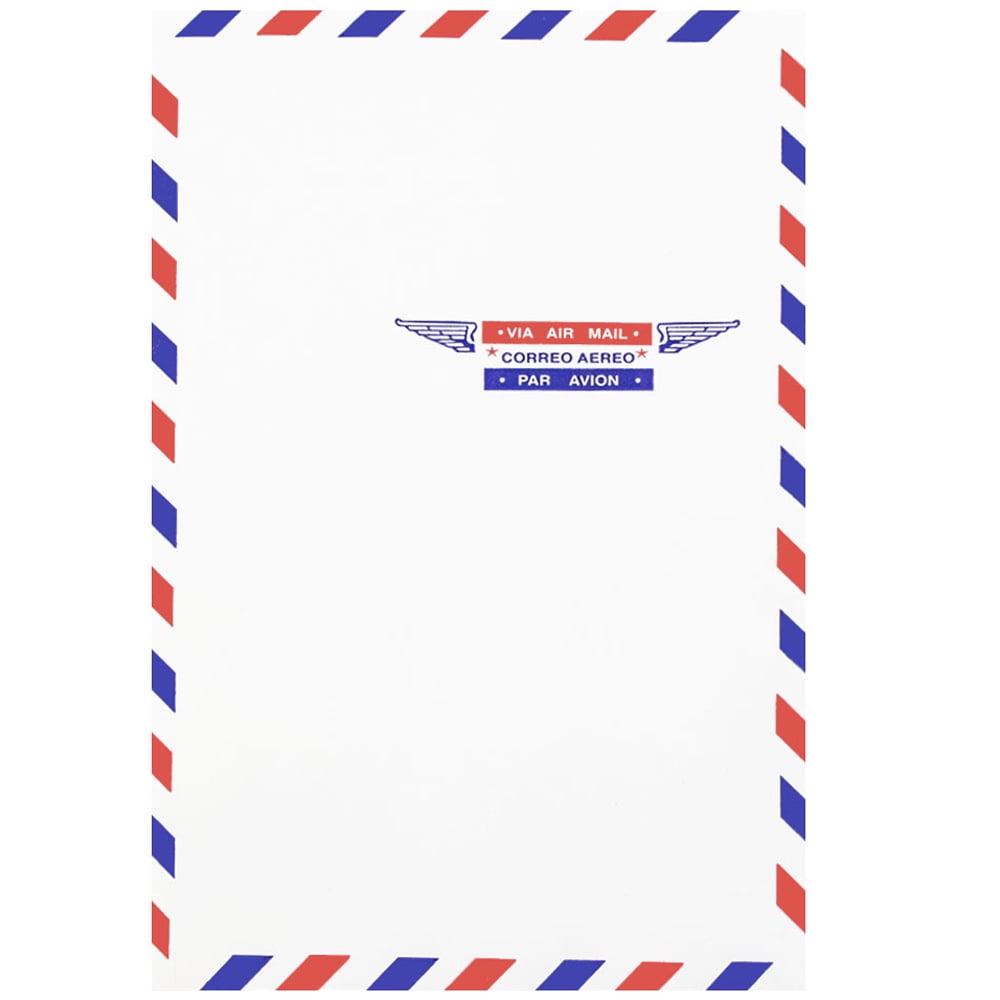 JAM Paper 6 x 9 Airmail Open End Envelopes, 25/Pack - Walmart.com
