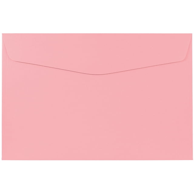 JAM Paper 6 x 9 Booklet Envelopes, Baby Pink, 50/Pack - Walmart.com