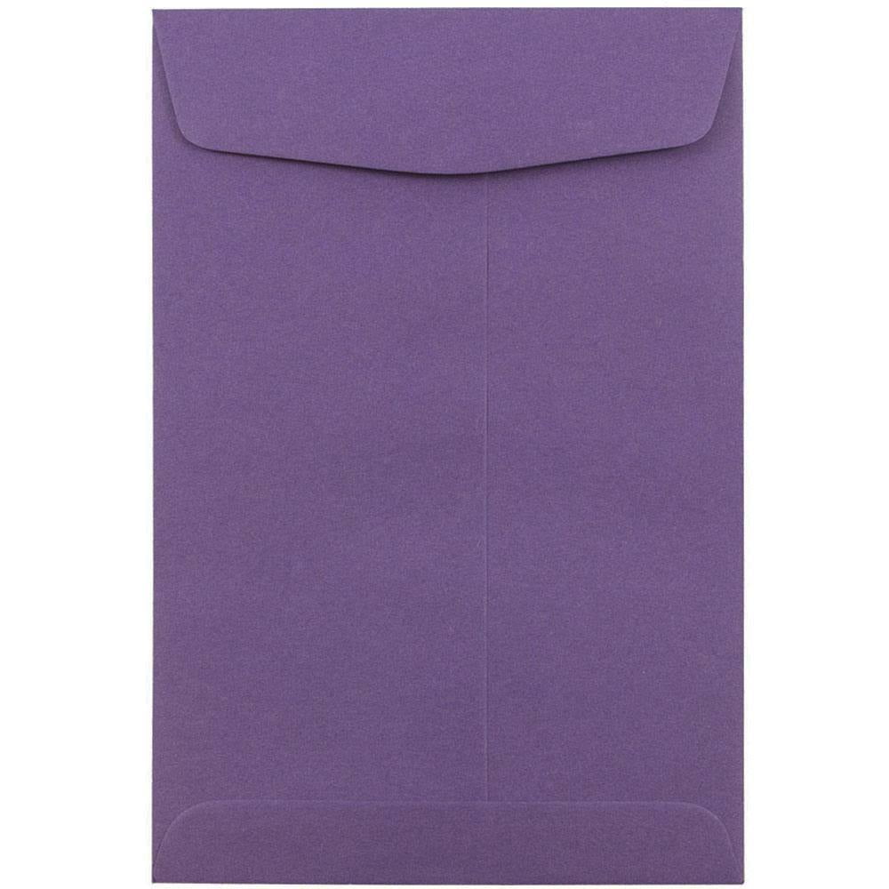 JAM Paper 6 x 9 Open End Envelopes, Dark Purple, 50/Pack - Walmart.com