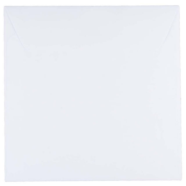 JAM Paper 7 1/2 x 7 1/2 Square Invitation Envelopes, White, 100/Pack ...