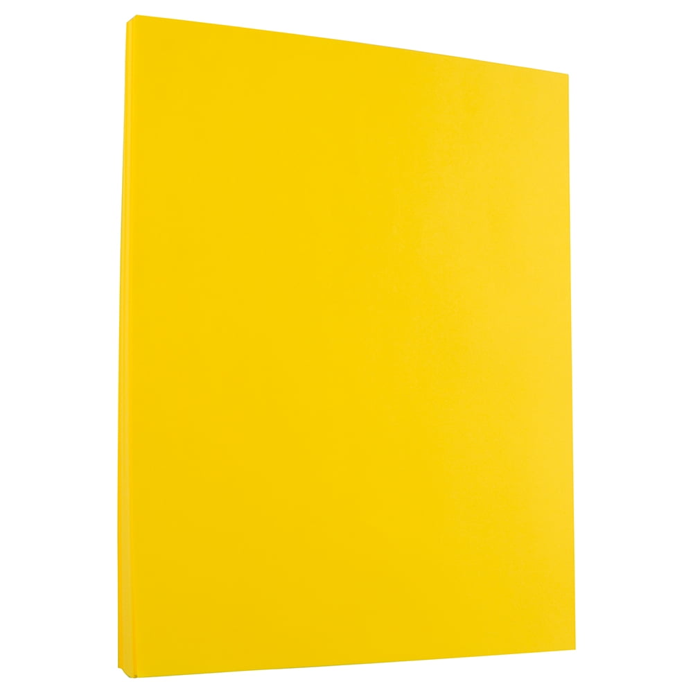 JAM Paper 8.5x11, 24lb Yellow, 100 per Pack - Walmart.com