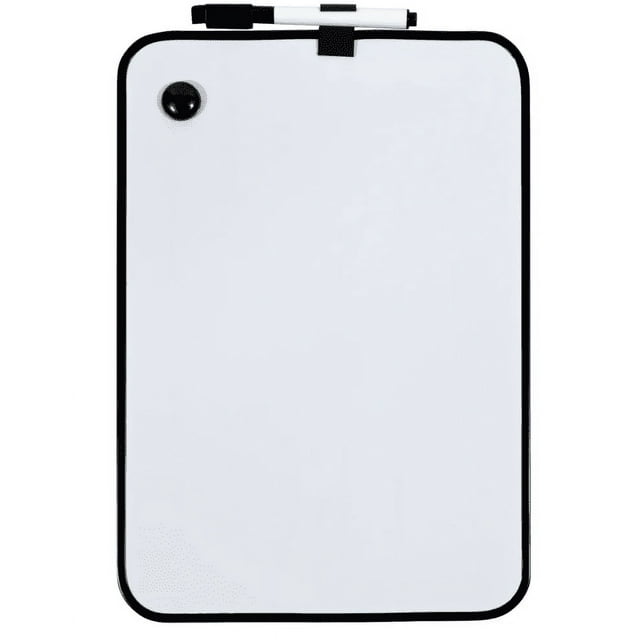JAM Paper 8 x 12 Magnetic Dry Erase Foam Whiteboards, Black Border, 1 ...