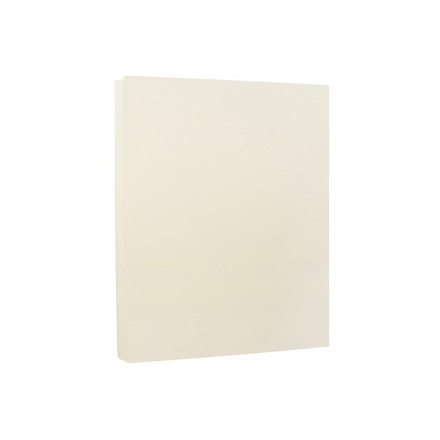 JAM Paper 80 lb. 8.5" x 11" Strathmore Cardstock Ivory Wove 100/pack ...