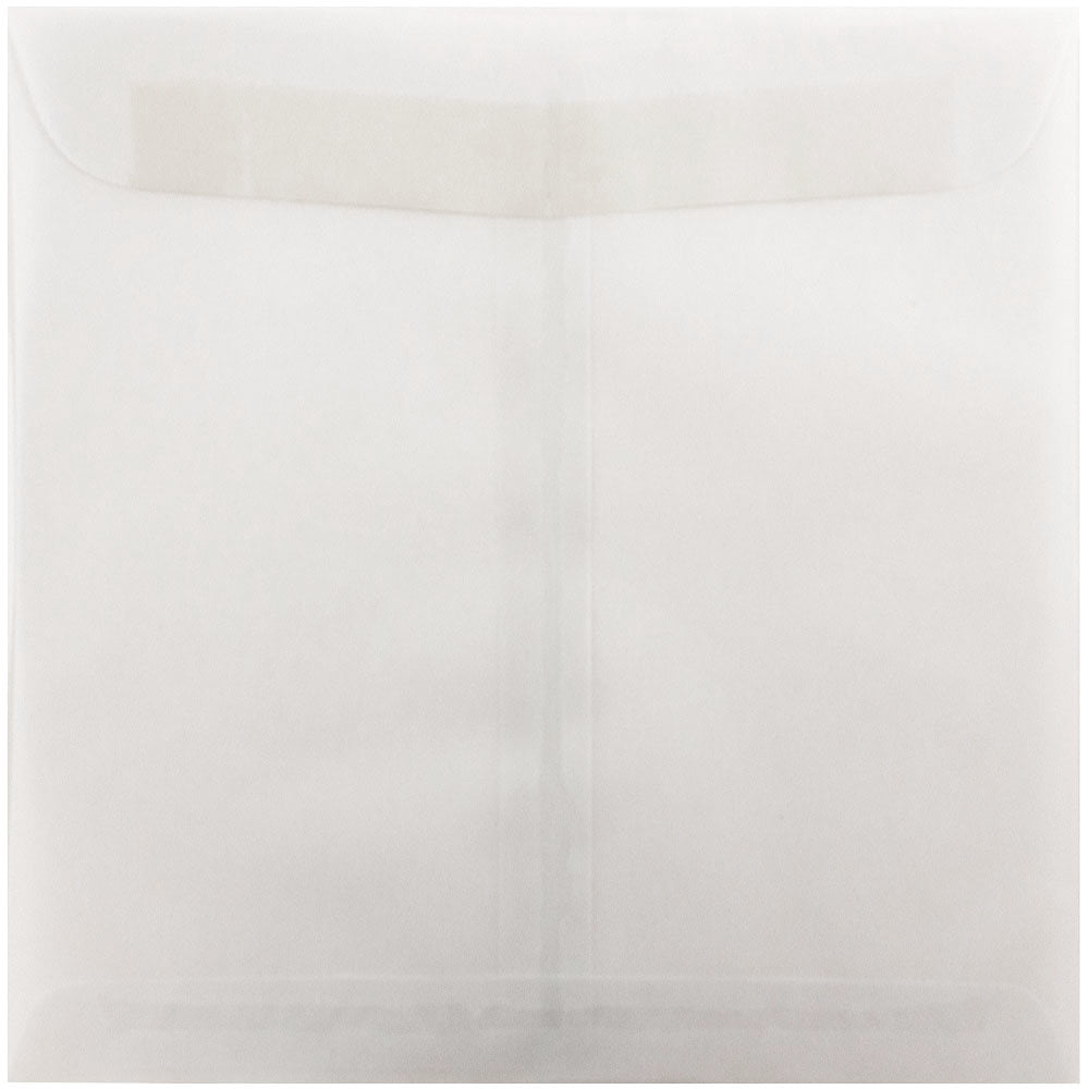 JAM Paper 9.5x9.5 Translucent Envelopes, Clear, 250/Pack - Walmart.com
