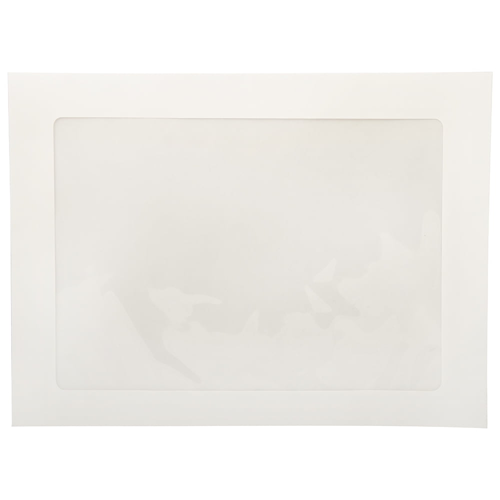 JAM Paper 9 x 12 Booklet Commercial Window Envelopes, White, 50 per ...