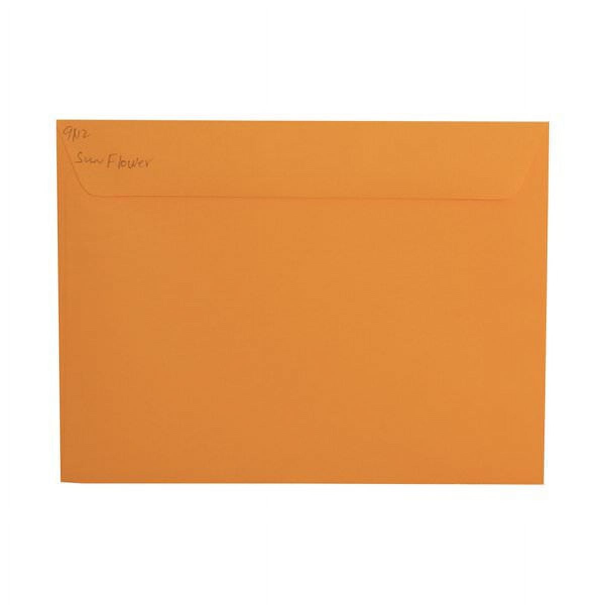 JAM Paper 9 x 12 Booklet Envelopes, Sun Yellow, 250/Pack - Walmart.com