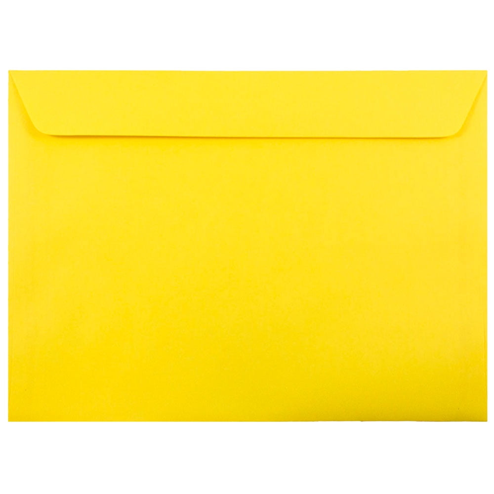 JAM Paper 9 x 12 Booklet Envelopes, Yellow, 100/Pack - Walmart.com